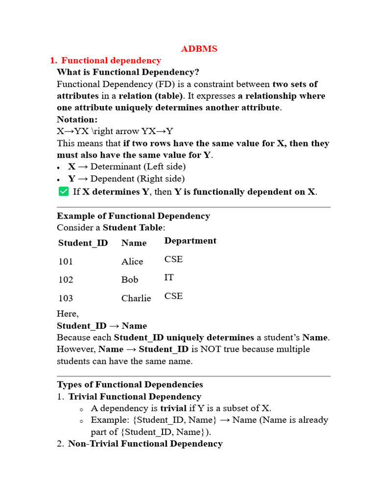 Understanding Functional Dependency and Normal Forms | PDF | Software Design | Data Management