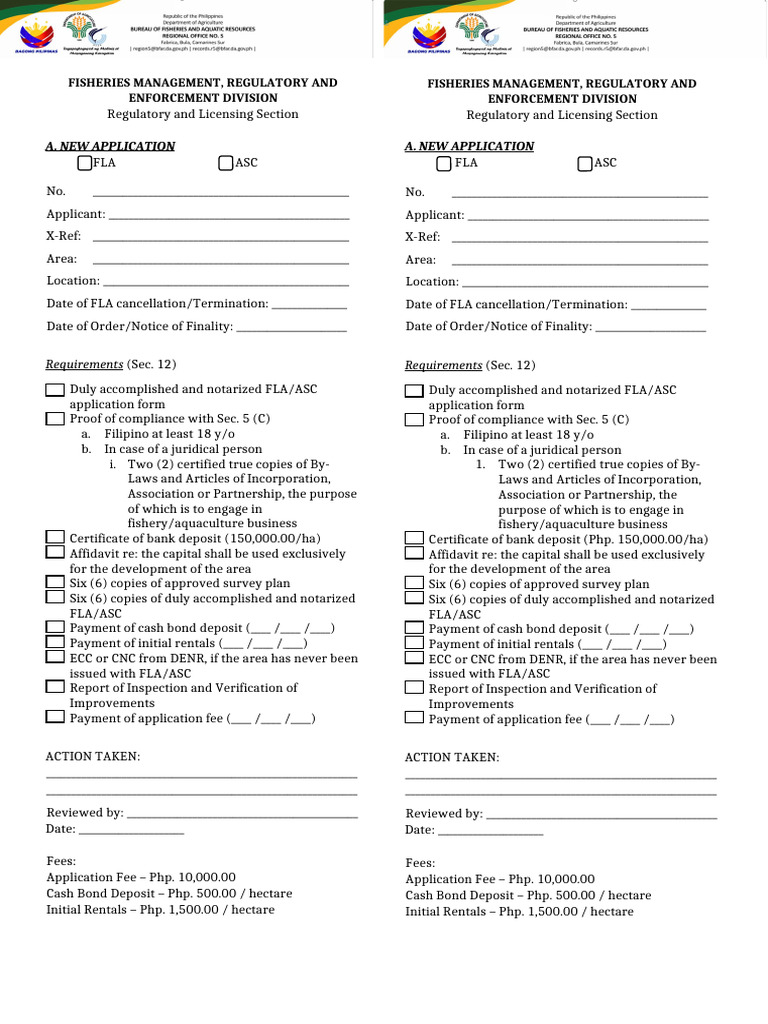FLS Checklist New Appn 2024 | PDF | Notary Public | Lease