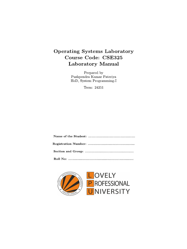 OS Lab 64 | PDF