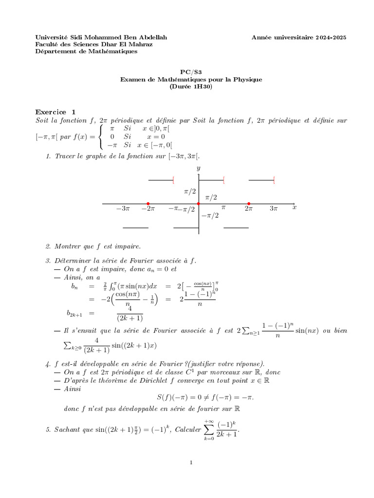 Normal 2024 2025 Correction | PDF | Analyse complexe | Physique mathématique