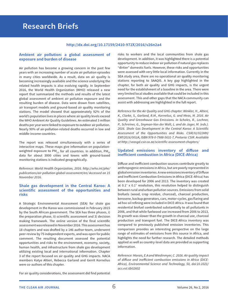 assafspu,+caj_vol26_no2_2016_p06 | PDF | Air Pollution | Shale Gas