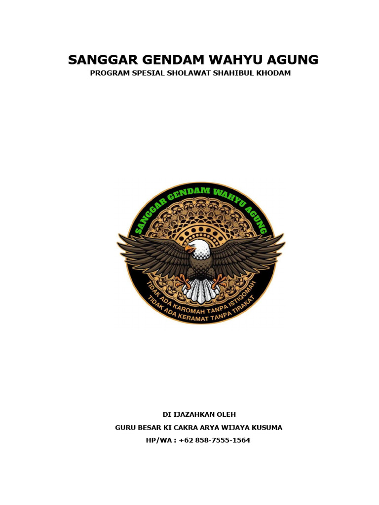 Program Sholawat Khodam Spesial | PDF