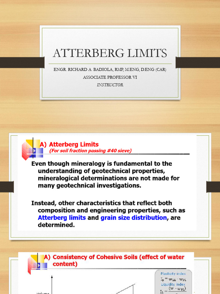Atterberg Limits | PDF