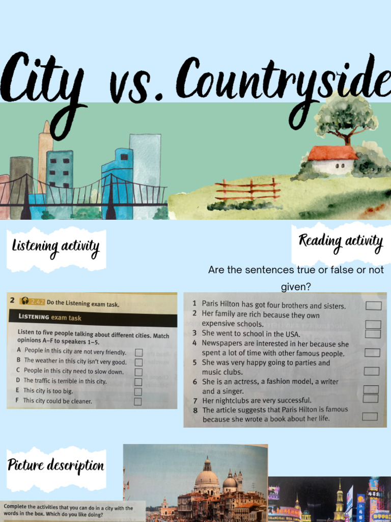 R City Vs Countryside | PDF