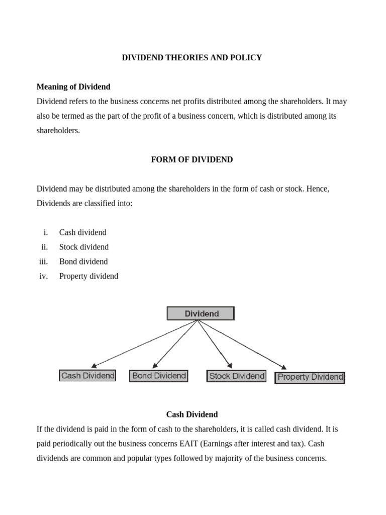 Dividend Theories and Policy | PDF | Dividend | Share Repurchase