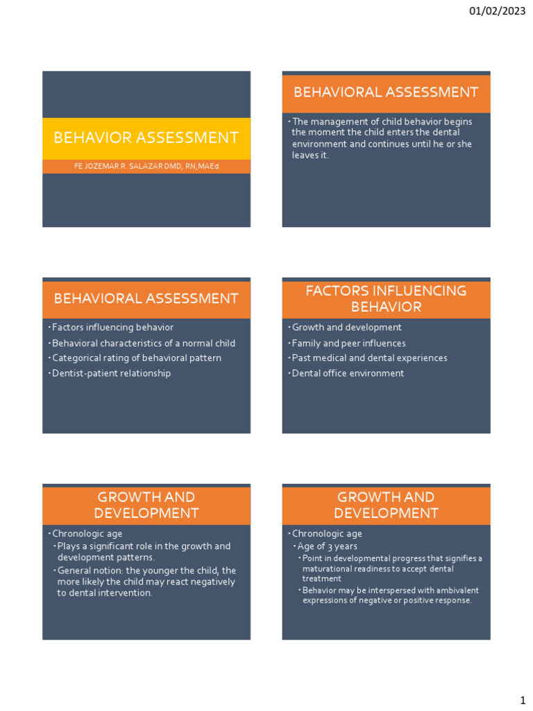 2-BEHAVIORAL-ASSESSMENT | PDF | Adolescence | Self Awareness