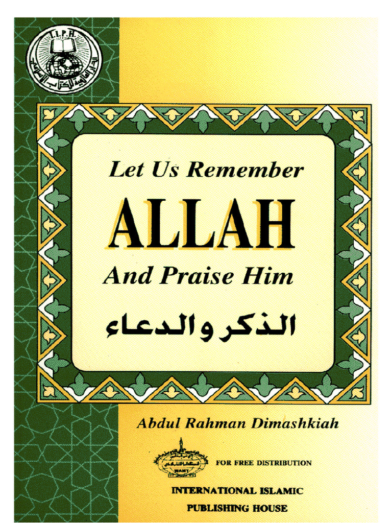 Learn Islam PDF English Book - LetsRememberAllahAndPraiseHim | PDF