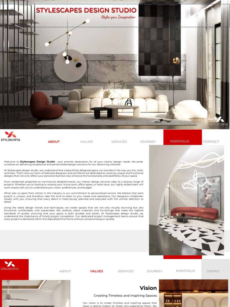 Stylescapes Design Studio Brochure | PDF | Interior Design