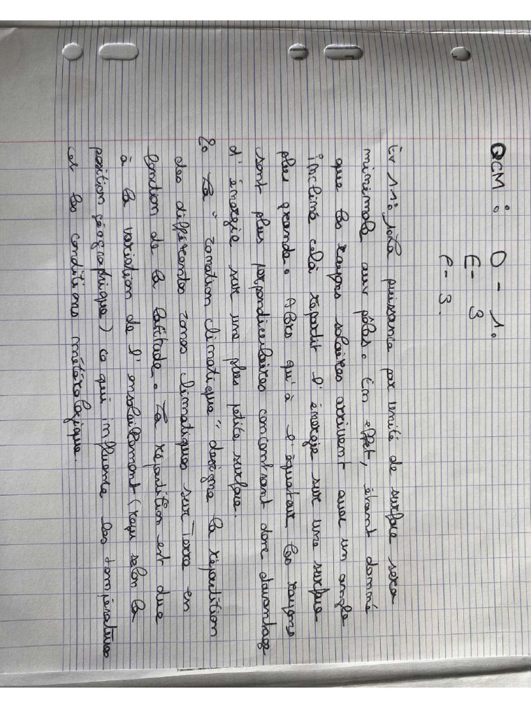 Exercice Et QCM | PDF