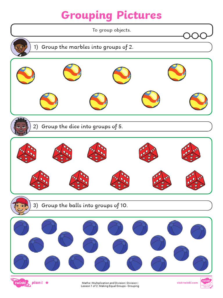 T M 1646996036 Grouping Pictures Maths Activity Sheets - Ver - 1 | PDF ...