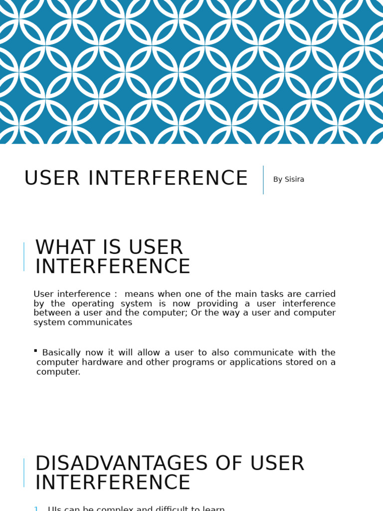 User interference 2.2.24 | PDF | Graphical User Interfaces | Menu ...