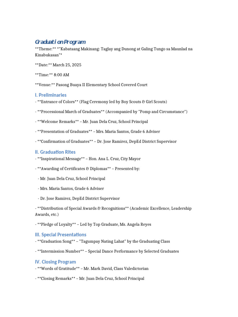 Grade6_Graduation_Program | PDF