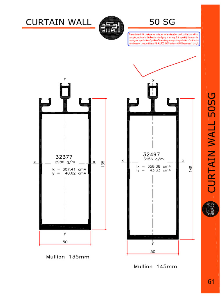 CW Sg-50 Data Sheet Mullion 145 | PDF
