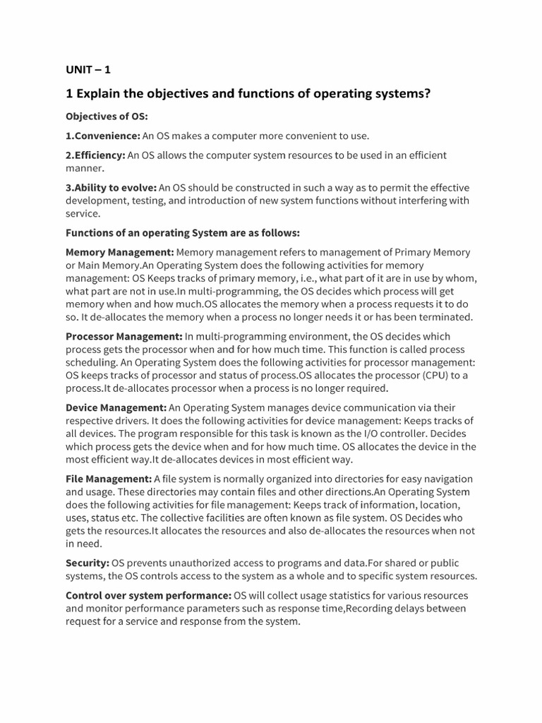 OS QB Solution | PDF