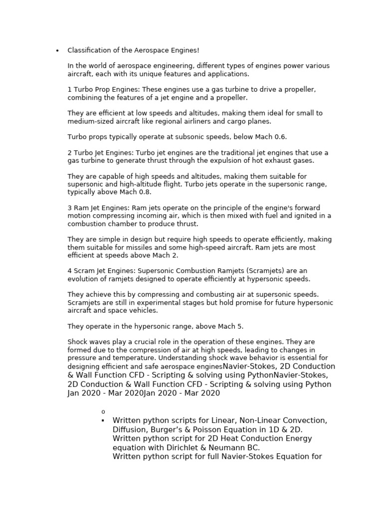 Rajat Walia Linkedin | PDF | Jet Engine | Computational Fluid Dynamics