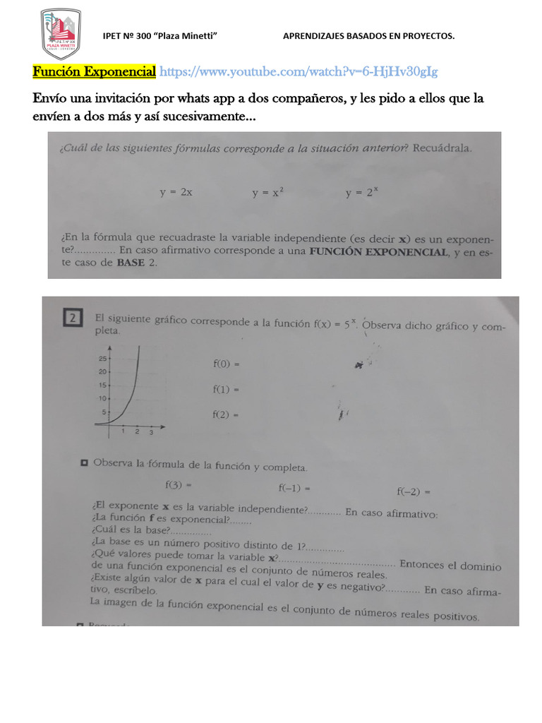 ABP 4 Función Exponencial | PDF