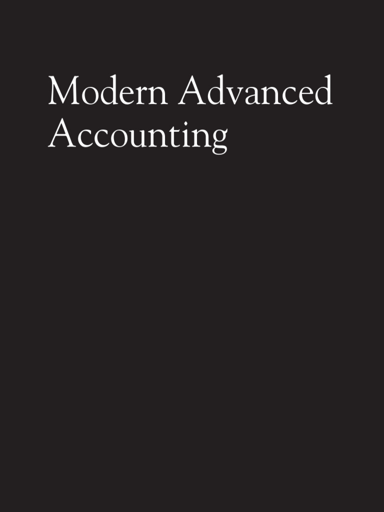 Modern Advanced Accounting | PDF | Consolidation (Business) | Fund ...