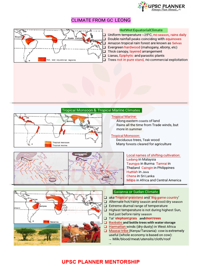 World Climate Types Overview | PDF | Temperate Climate | Rain