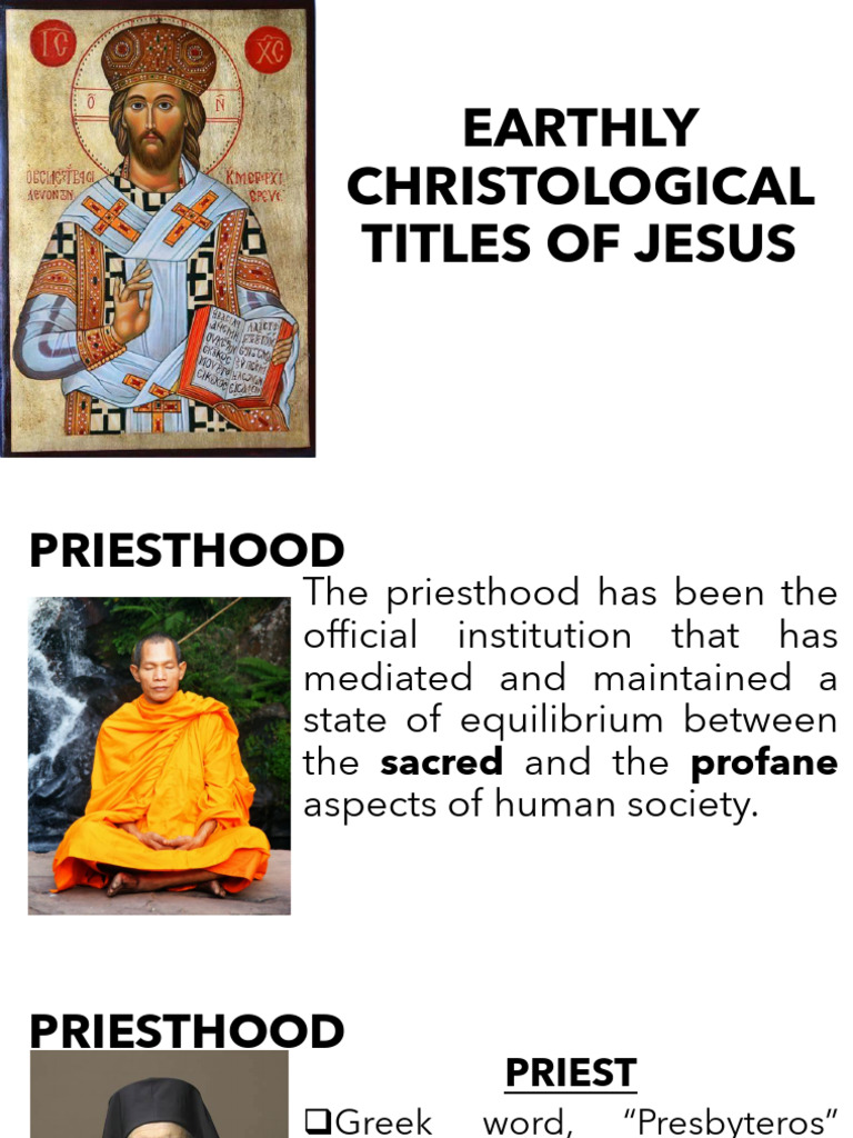 Earthly Christological Titles of Jesus | PDF | Jeremiah | Twelve Minor ...