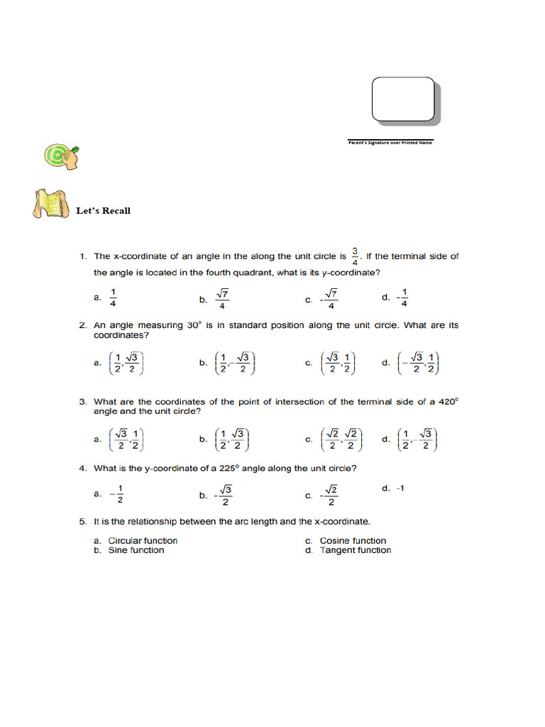 Q4 Module 2 Trigonometry Pdf 1130