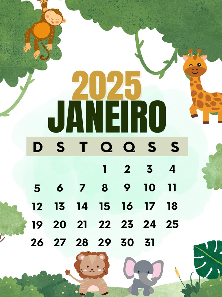 Calendário Safari.pdf | PDF