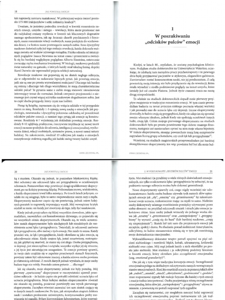 Barret, L. F. - Jak Powstają Emocje Rozd | PDF