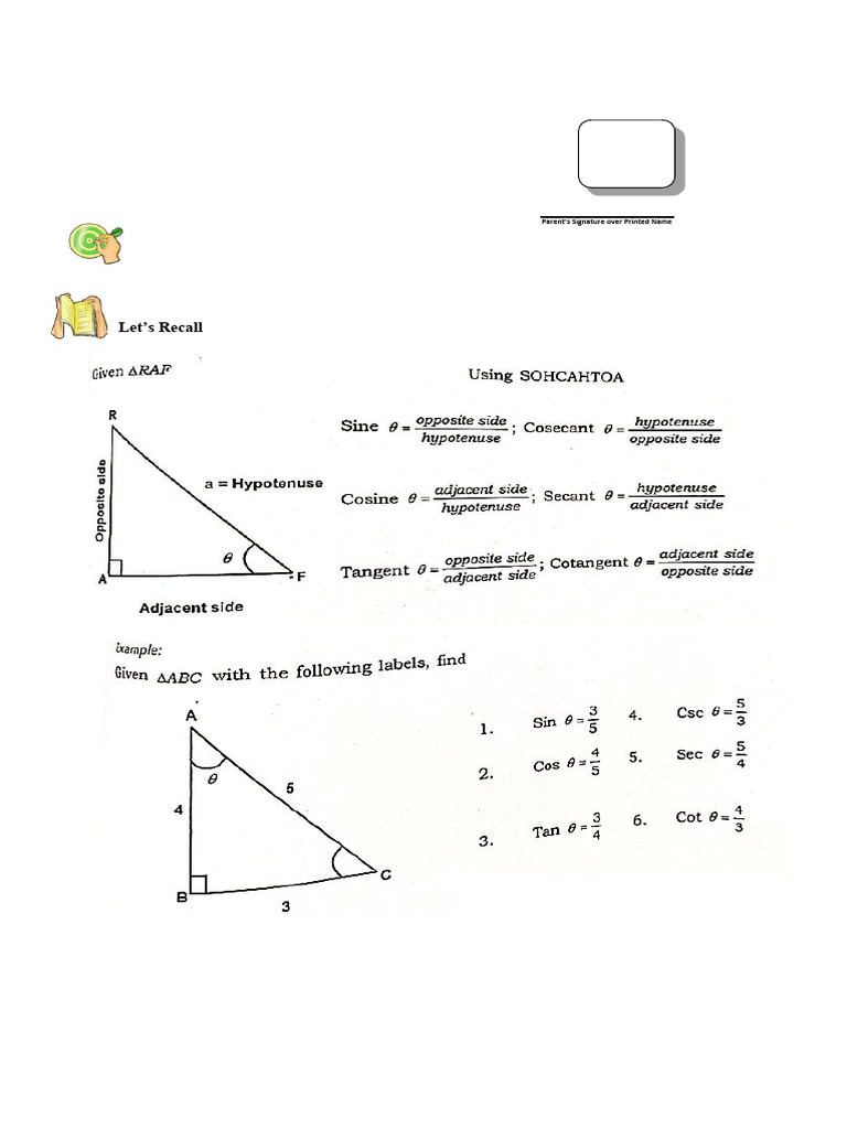 Q4 Module 1 Trigonometry | PDF | Trigonometric Functions | Circle