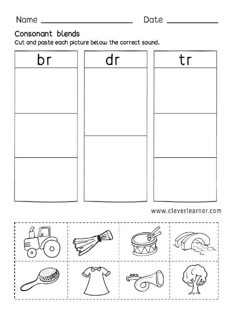 Preschool Consonant Blends With R 5 | PDF
