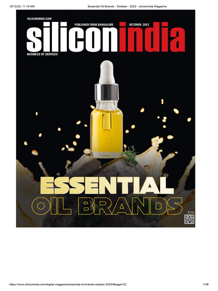 Essential Oil Brands - October - 2023 - Siliconindia Magazine - New | PDF