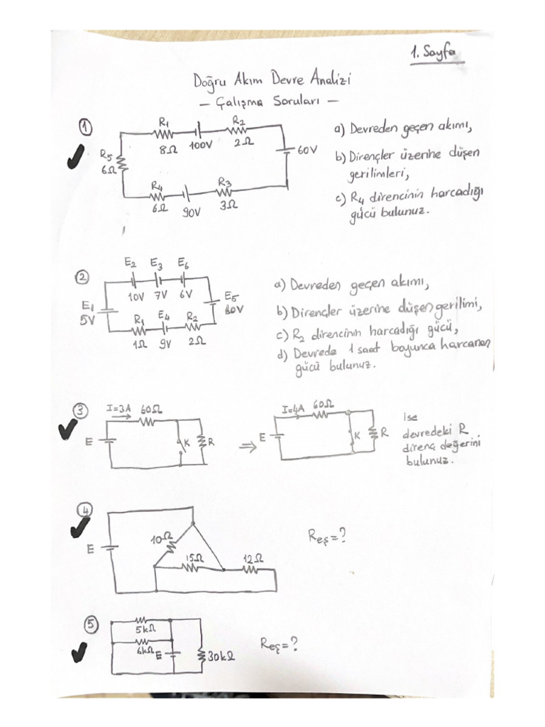 Dogru Akim Devre Analizi | PDF