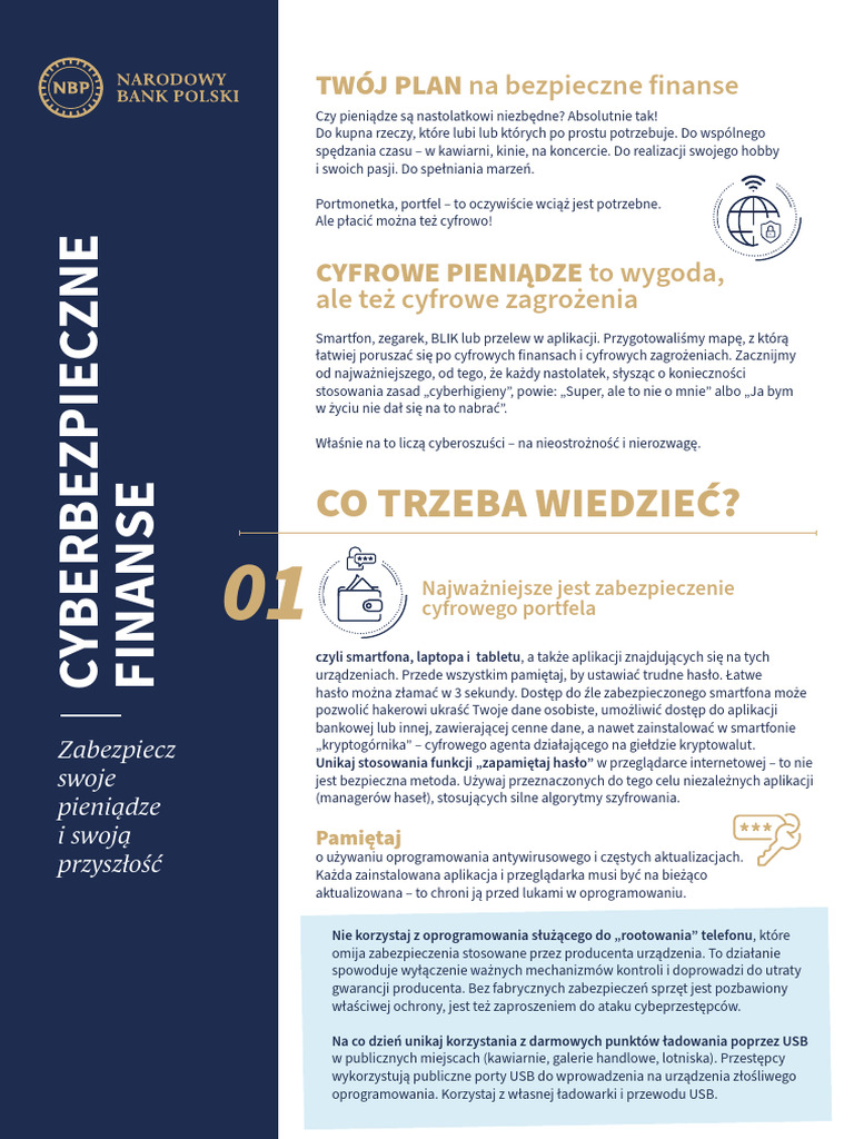 Cyberbezpieczne Finanse Broszura Digital | PDF