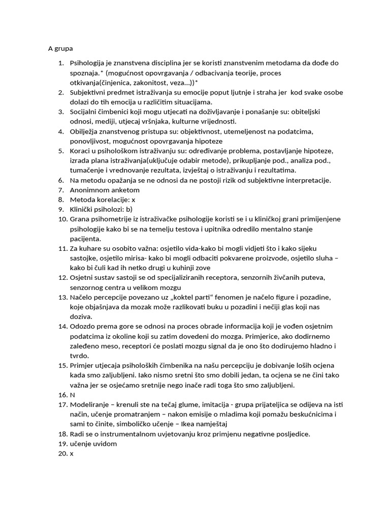 Psiho Test1 | PDF