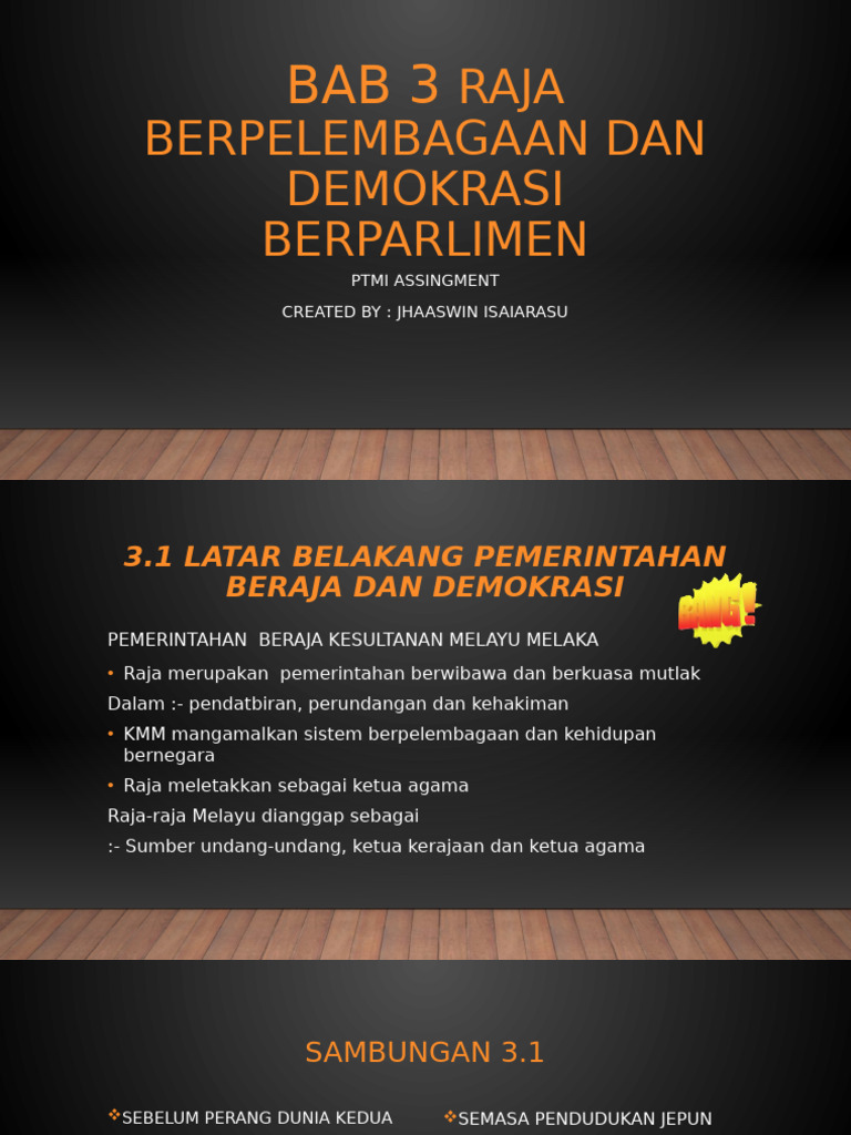 Bab 3 Raja Berpelembagaan Dan Demokrasi Berparlimen | PDF