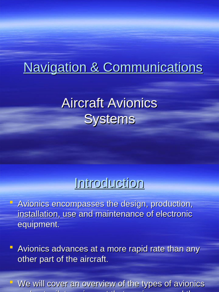 Com:nav presentation | PDF | Transponder (Aeronautics) | Radio