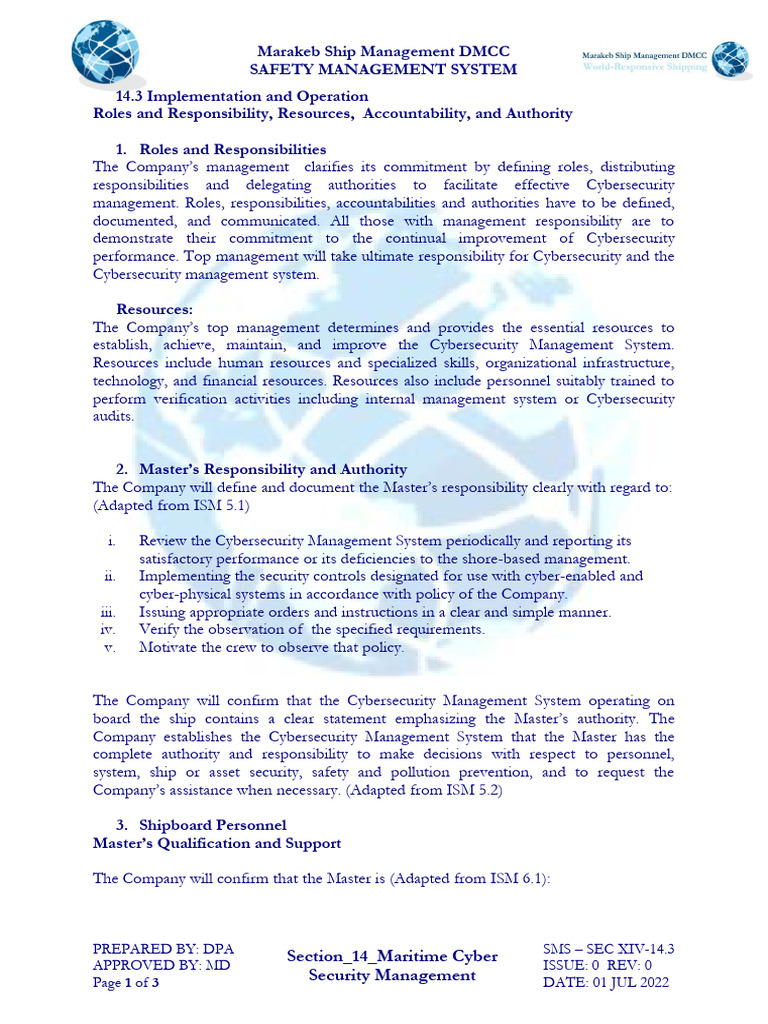 14.3 Implementation and Operation | PDF | Computer Security | Security