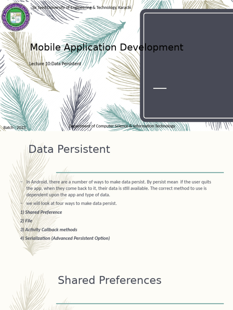 Mobile Application and Development-Lec10 | PDF | Mobile App | Json
