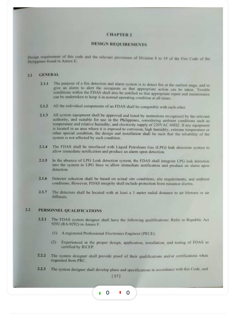 Philippine Electronics Code Book 2 Fire Detection and Alarm System ...