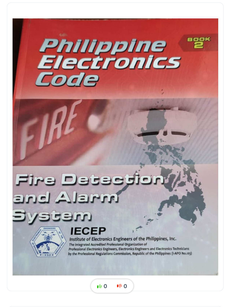 Philippine Electronics Code Book 2 Fire Detection and Alarm System (FDAS) Chapter 1 - 4 | PDF