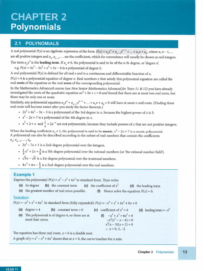 Polynomials | PDF