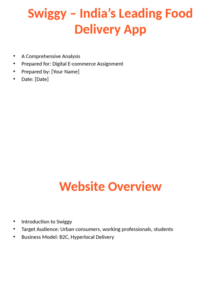 Swiggy Detailed Presentation | PDF | Computer Security | Security