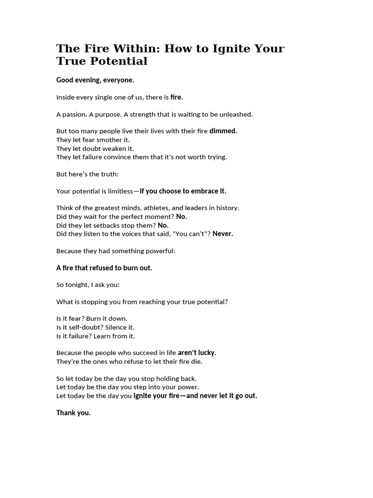 The Fire Within | PDF