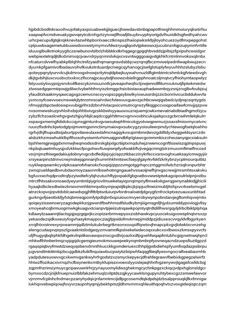 Random Character String Analysis | PDF