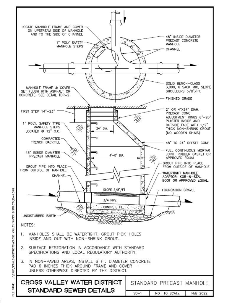 SD-1 Precast Manhole | PDF