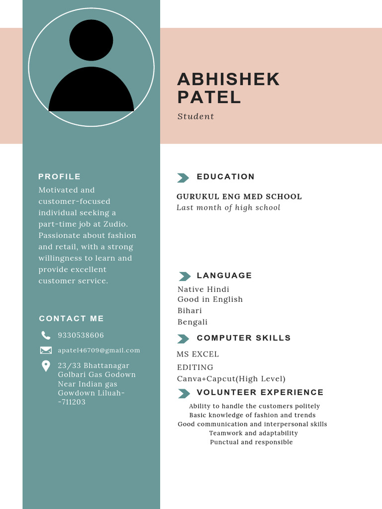 White Simple Student CV Resume | PDF