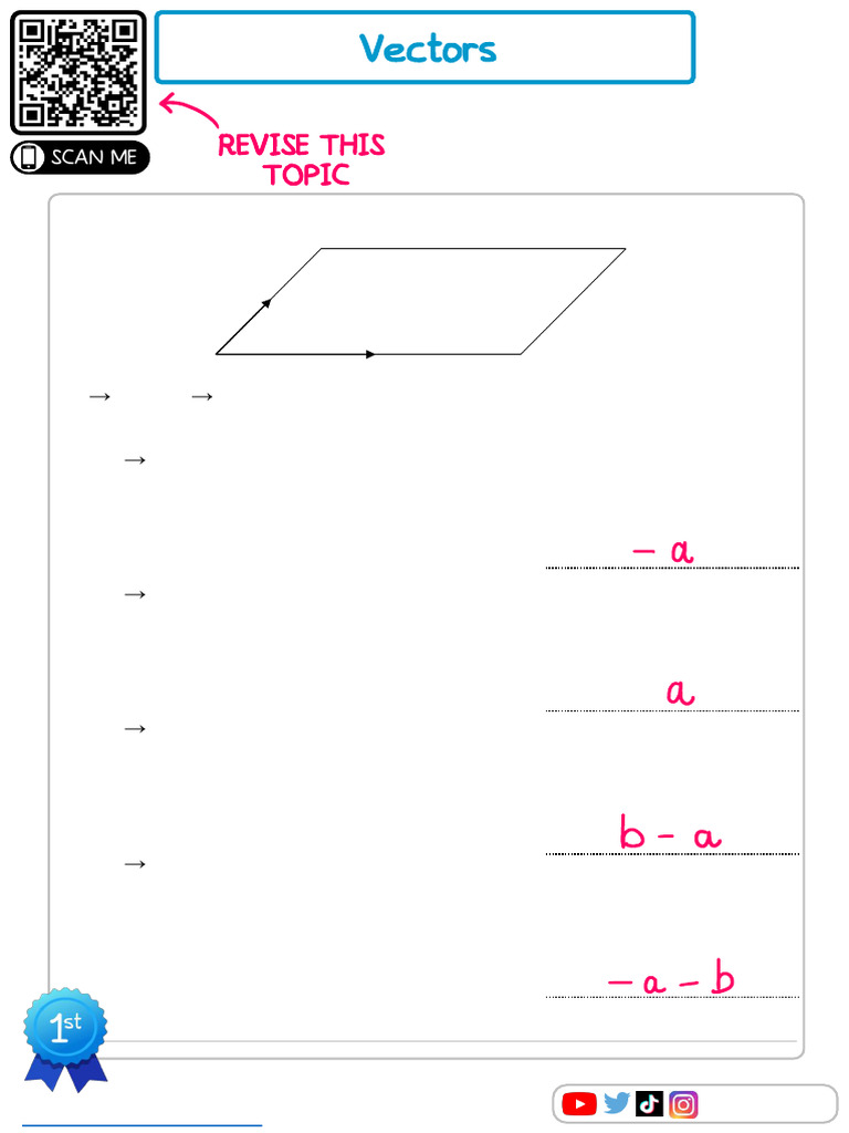 Vectors Edexcel Solutions | PDF | Elementary Geometry | Euclidean Geometry