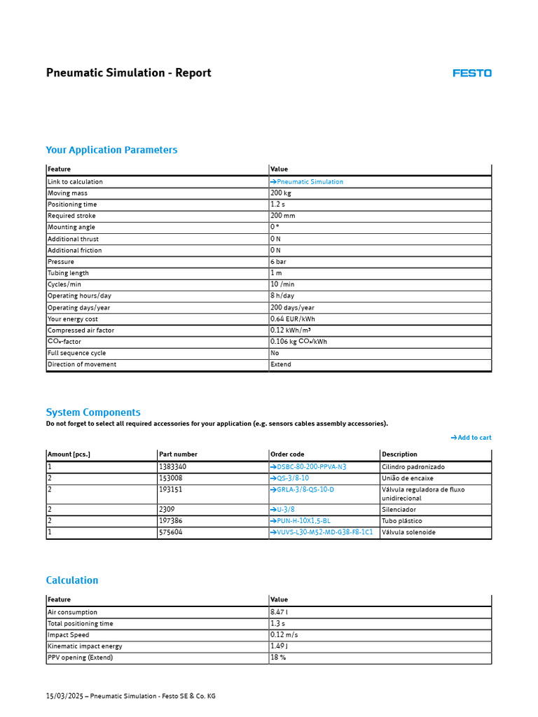 Pneumatic Simulation Report Overview | PDF | Pressure | Mechanical ...