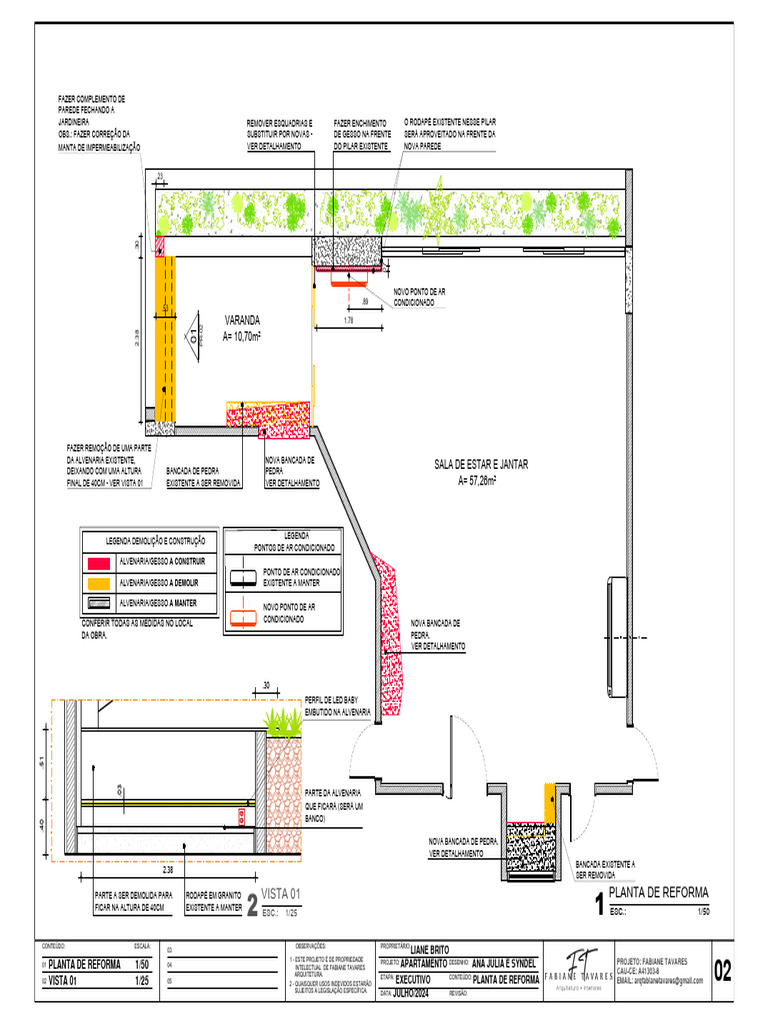 Planta de Reforma do Apartamento | PDF | Projeto arquitetônico ...