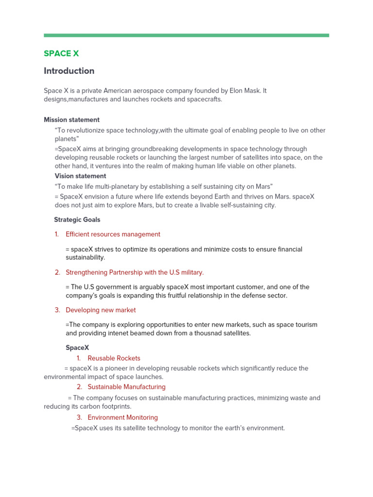 Strategic management group project | PDF