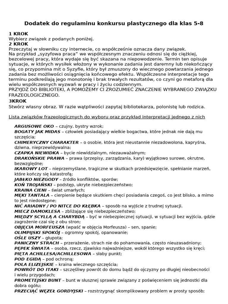 Dodatek Do Regulaminu | PDF