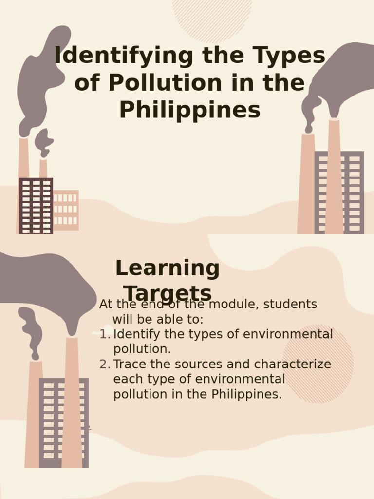 Types of Pollution in the Philippines | PDF